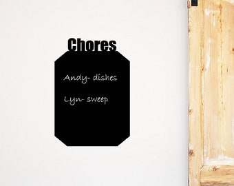 Chore chart decal | Etsy