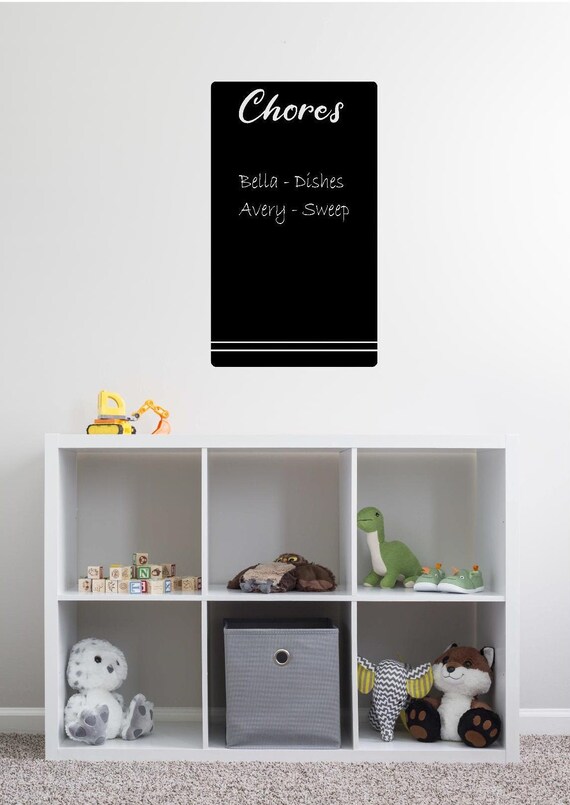 Chores Chalkboard Vinyl Decal Chore Chart to Do List Decal | Etsy