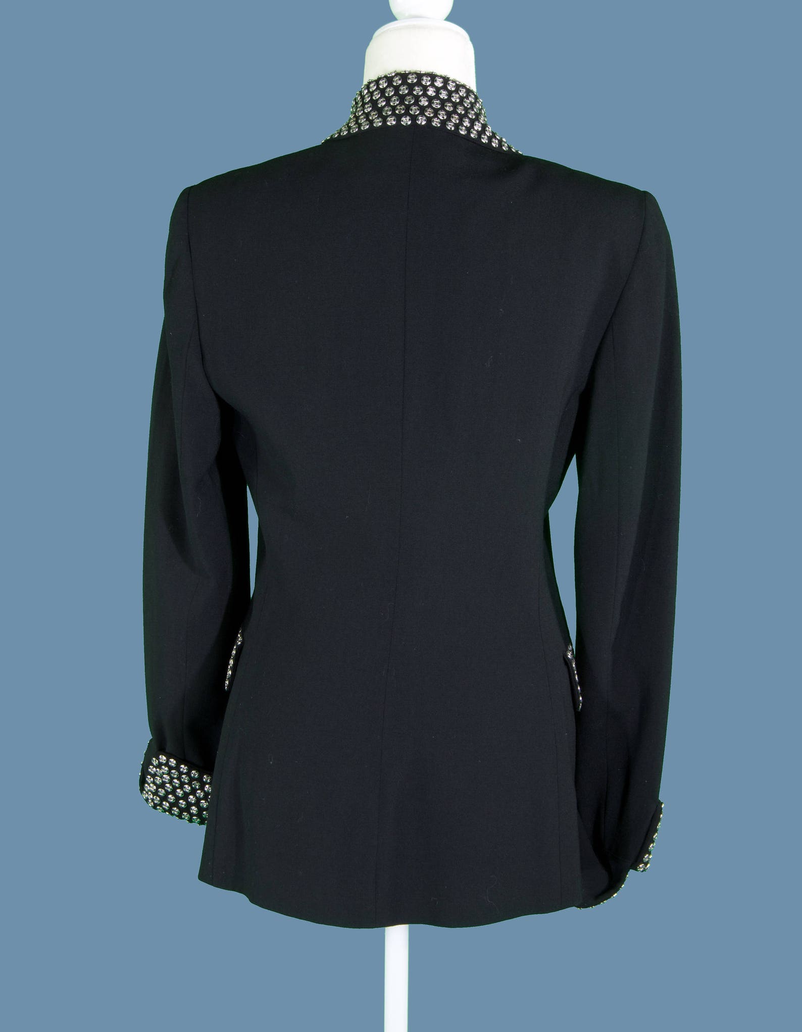 Unique Randolph Duke Designer Jacket Black Wool Crepe With - Etsy