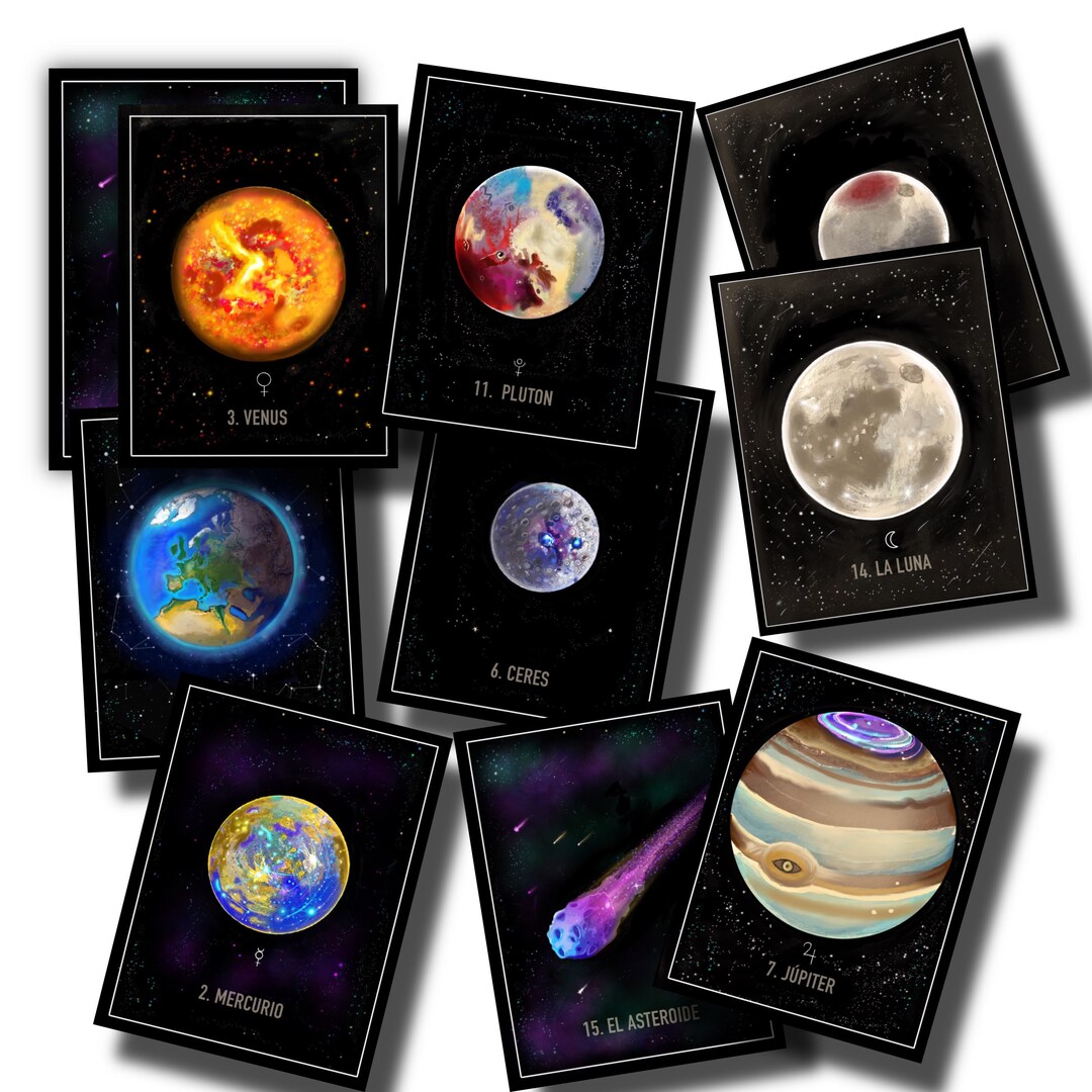 The ORACLE of the Planets, planetarium. Divination Cards and Book ...