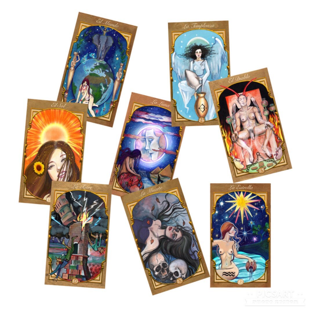 Tarot Deck and Box. Handmade and Exclusive Tarot. - Etsy