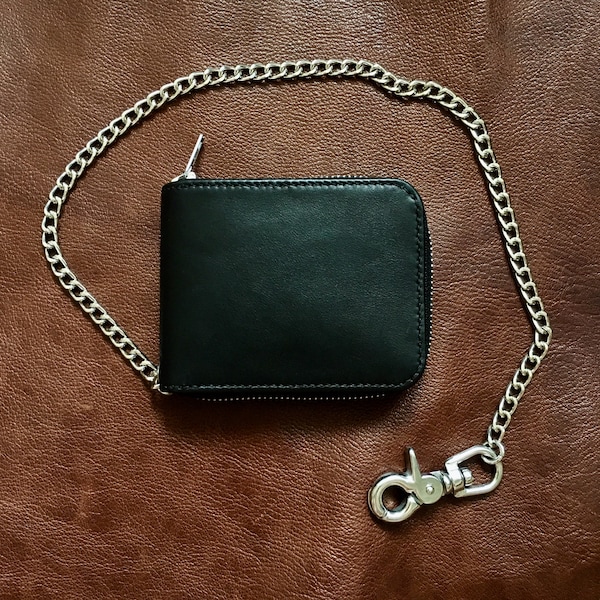 Leather Wallet Chain - Etsy