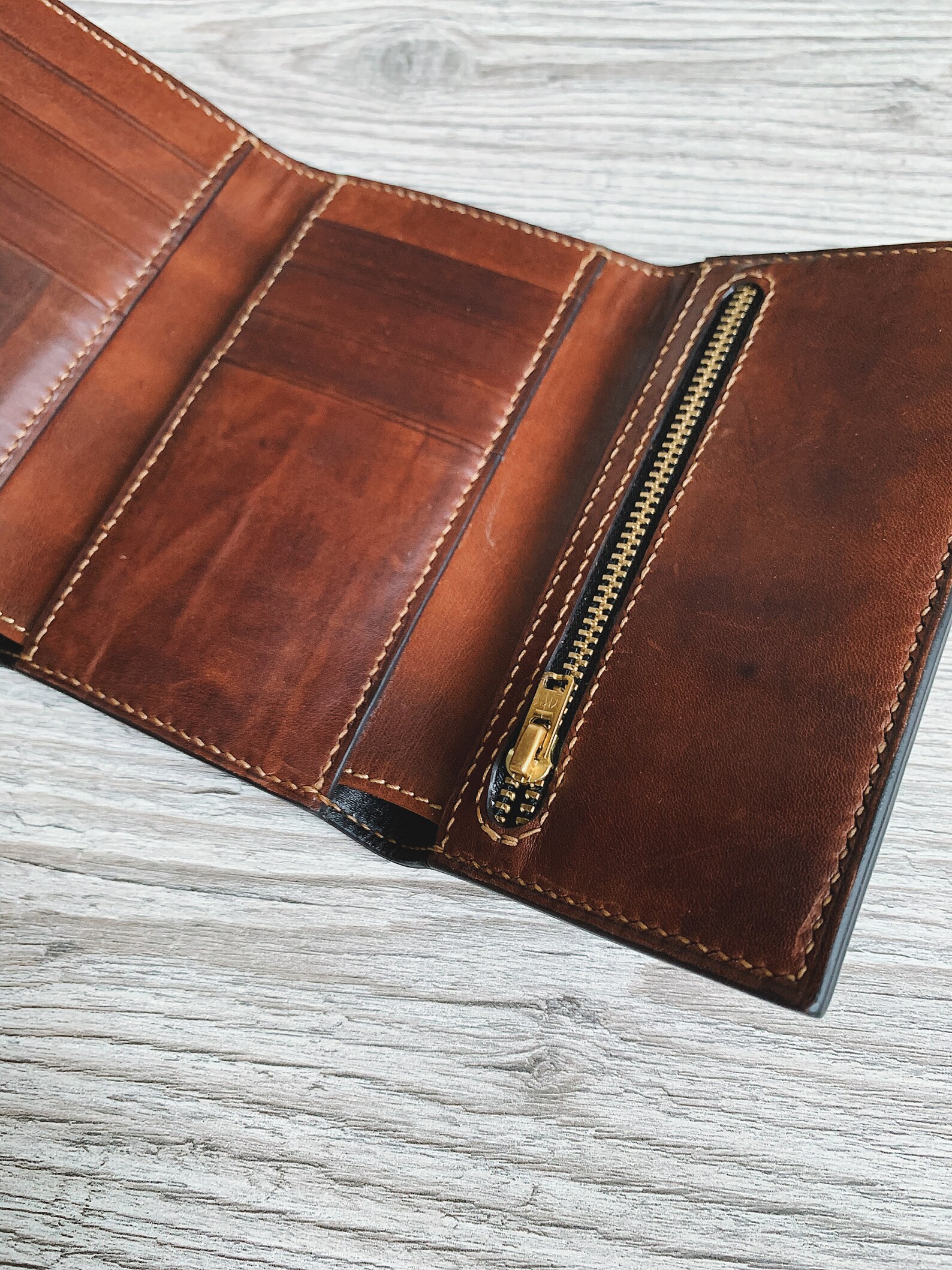 Personalized trifold wallet Mens trifold wallet Mens gift | Etsy