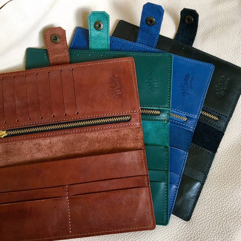 Women Long Zipper Wallet - Etsy