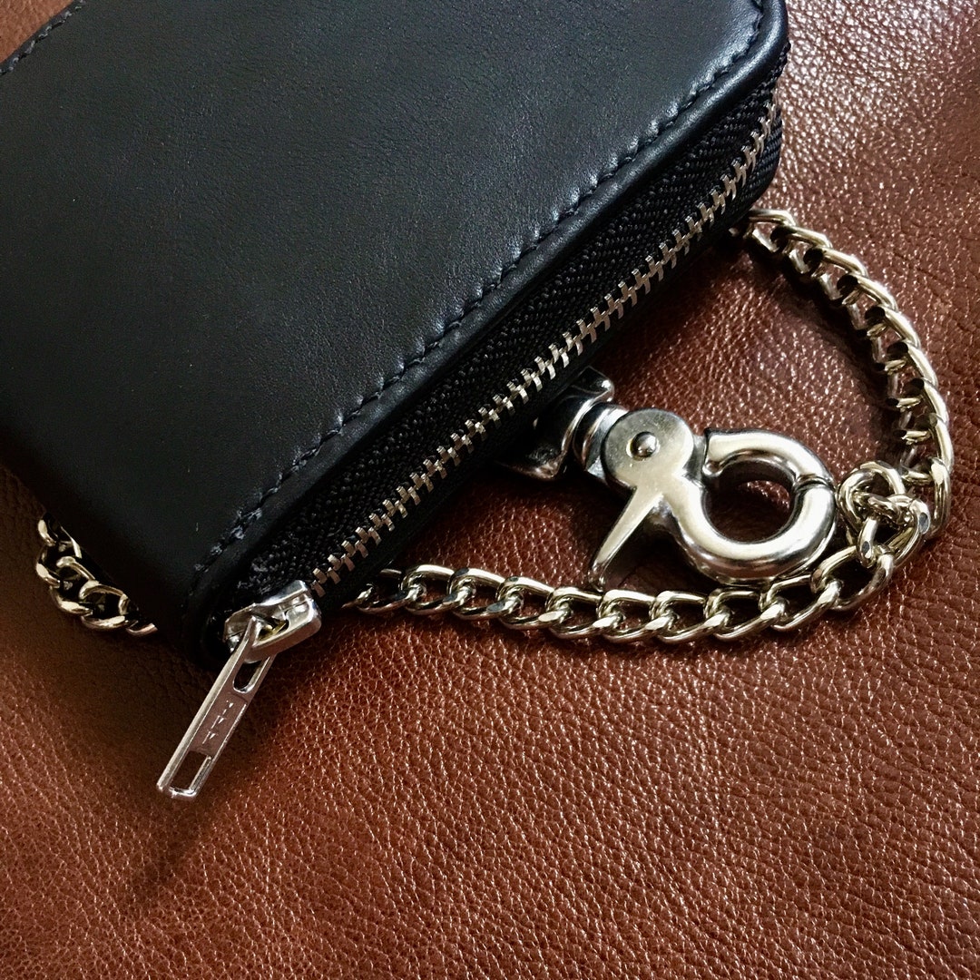 Biker Chain Wallet Leather Chain Wallet Biker Wallet Chain Leather ...