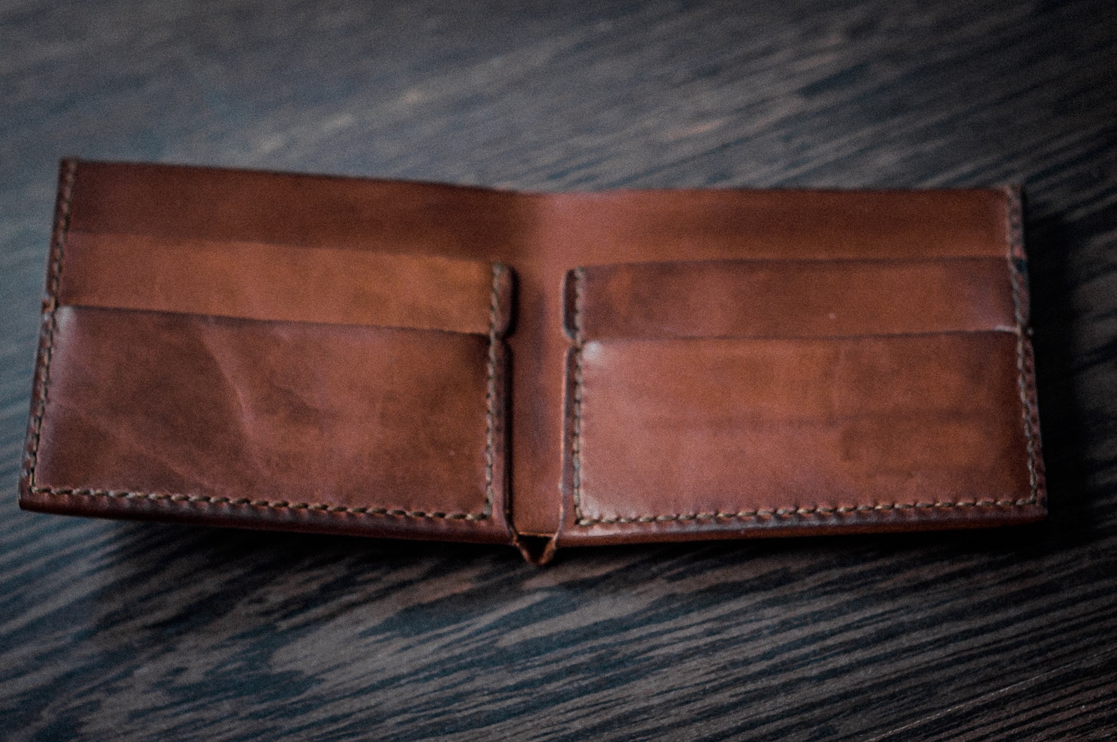 Leather Bifold Mens Leather Wallet Slim Bifold Wallet - Etsy