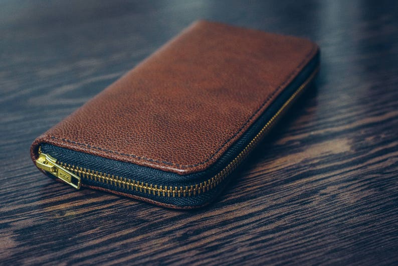 Wallet for Women Leather Wallet Woman Zip Around Wallet Zipper | Etsy