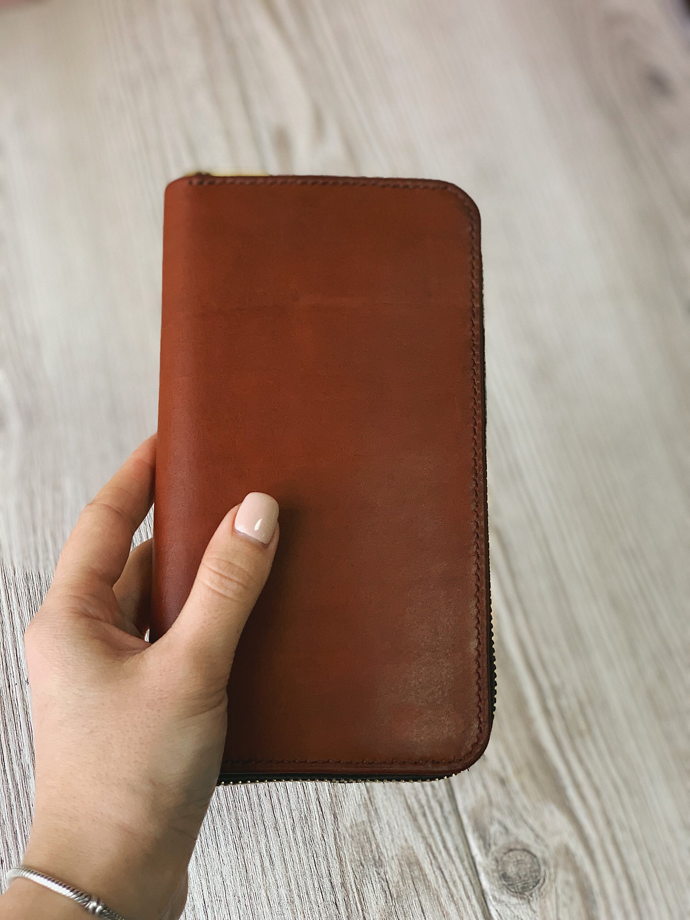 Personalized wallet for women Zippered wallet Woman wallet | Etsy