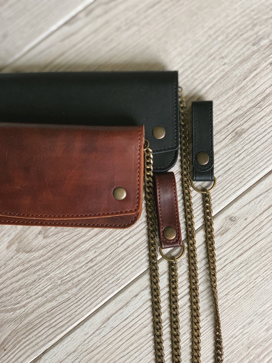 Mens Biker Wallet With Chain Chained Wallets Leather Biker Wallet ...