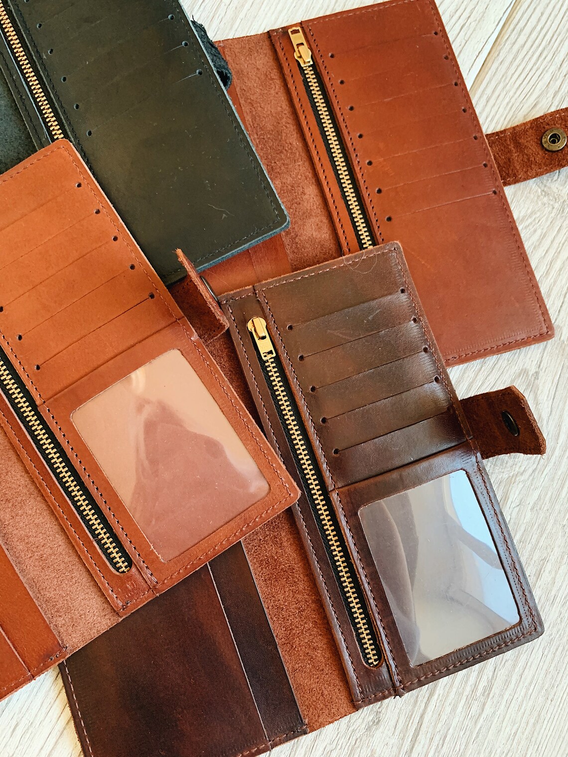 Long Checkbook Wallet for Men Phone Leather Wallets for Men - Etsy
