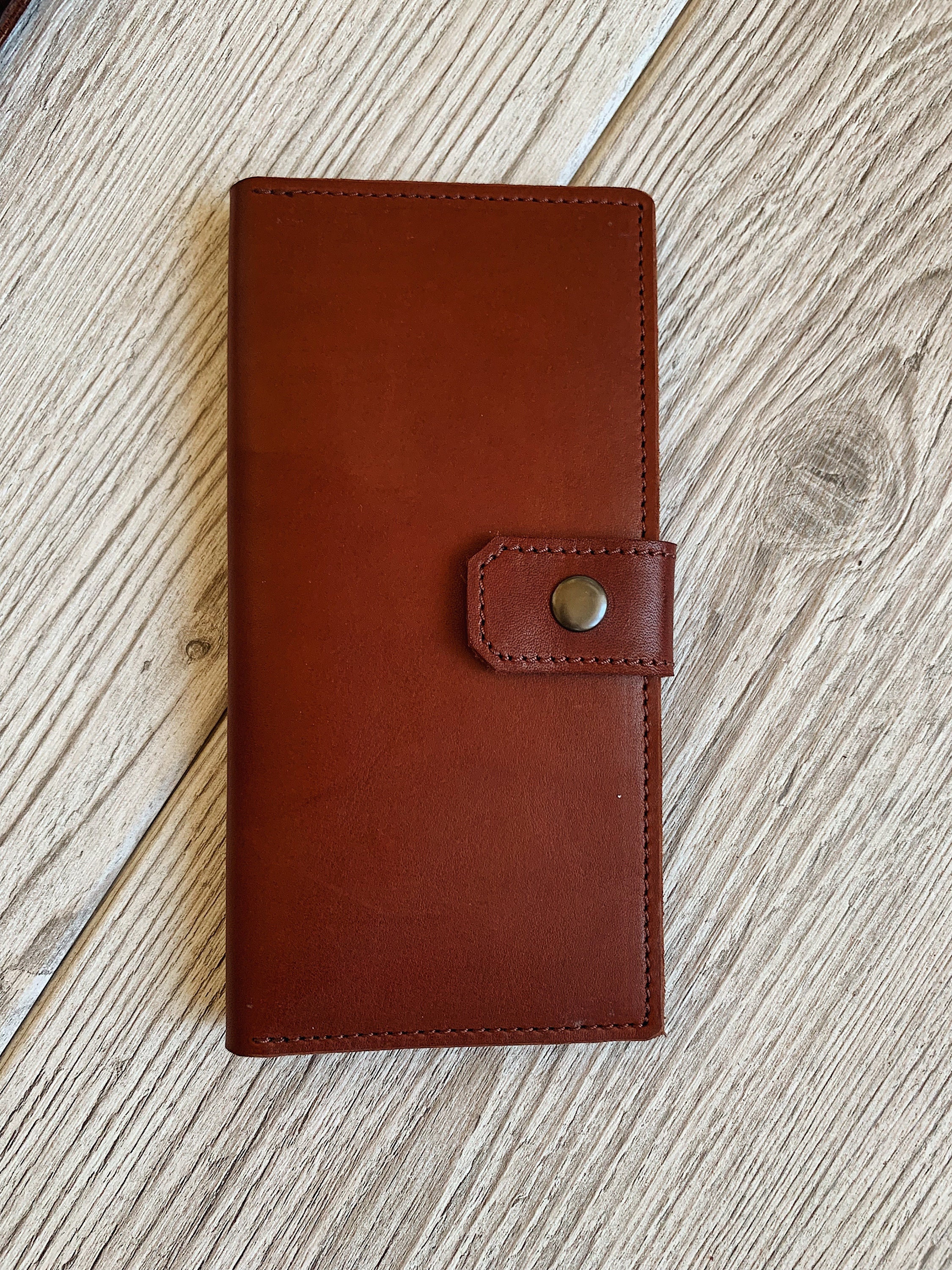 Long mens leather wallet Long wallets for men Personalized | Etsy