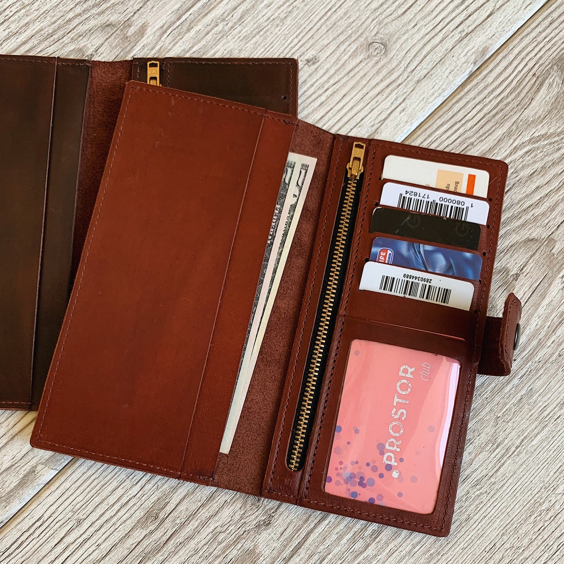 Leather Clutch Wallet Leather Wallet Women's Personalized - Etsy