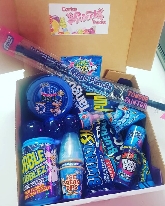 Blue & Red Mystery Boxes Blue Sweets Red Sweets Mystery Box - Etsy ...