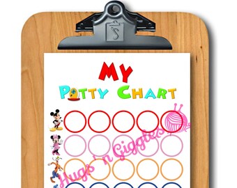 Minnie potty chart | Etsy