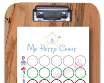 Potty Princess Chart | Etsy