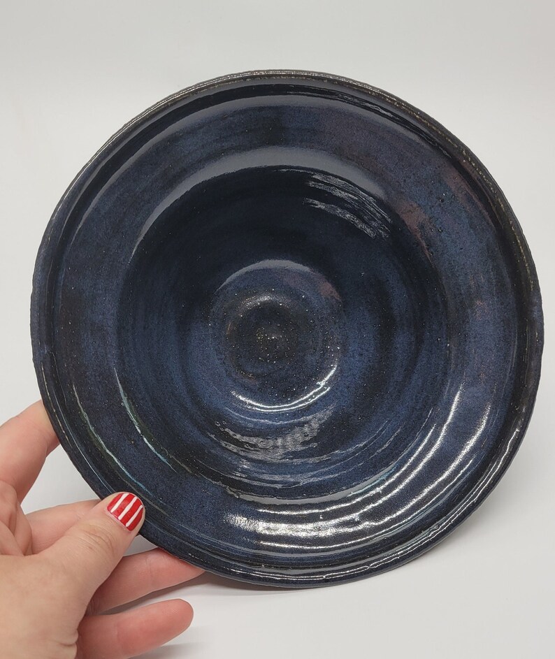 Deep Blue Bowl - Etsy