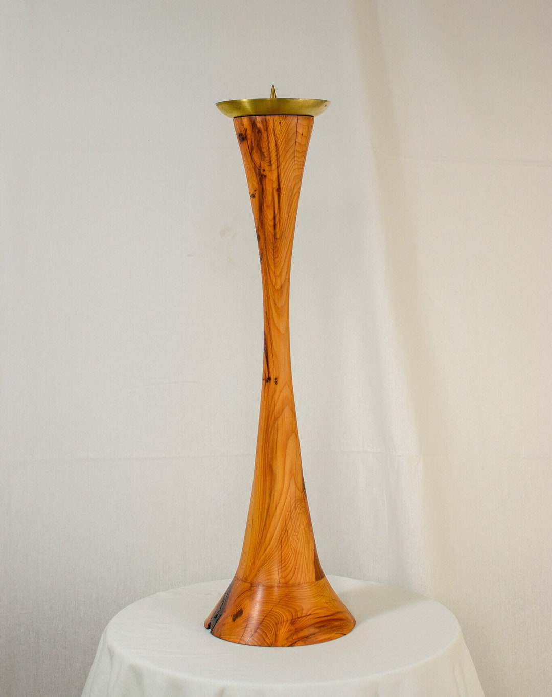 Candle Holder of Yew Wood 2.0 - Etsy