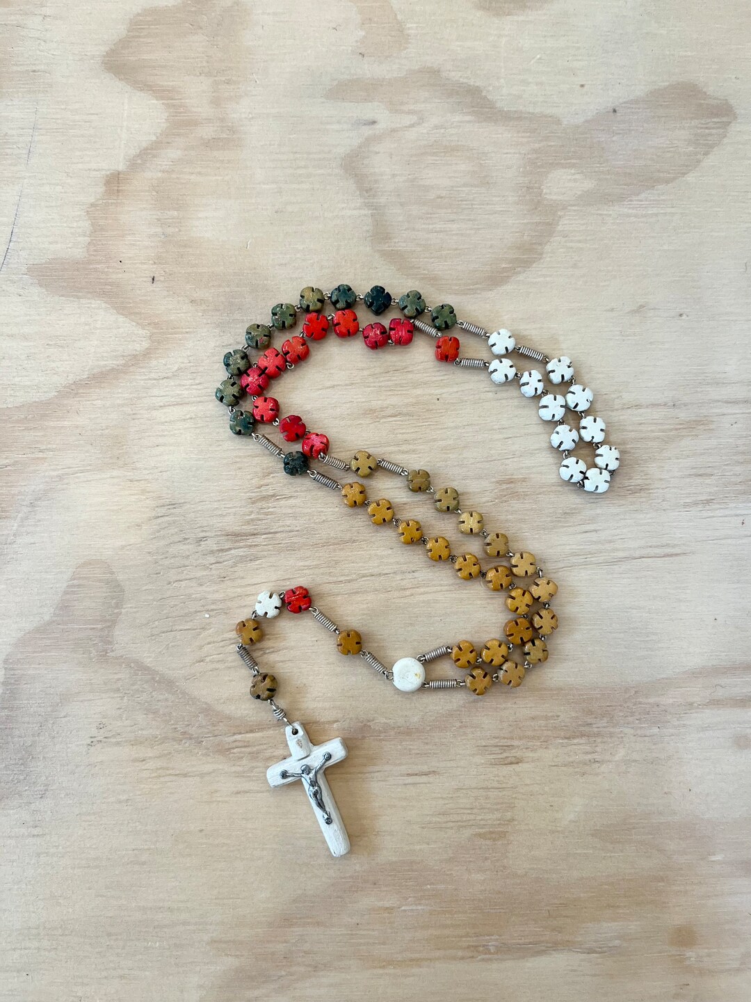 Vintage Rosary, Wooden Rosary Beads, Rosary, Catholic Rosary, Rosary ...