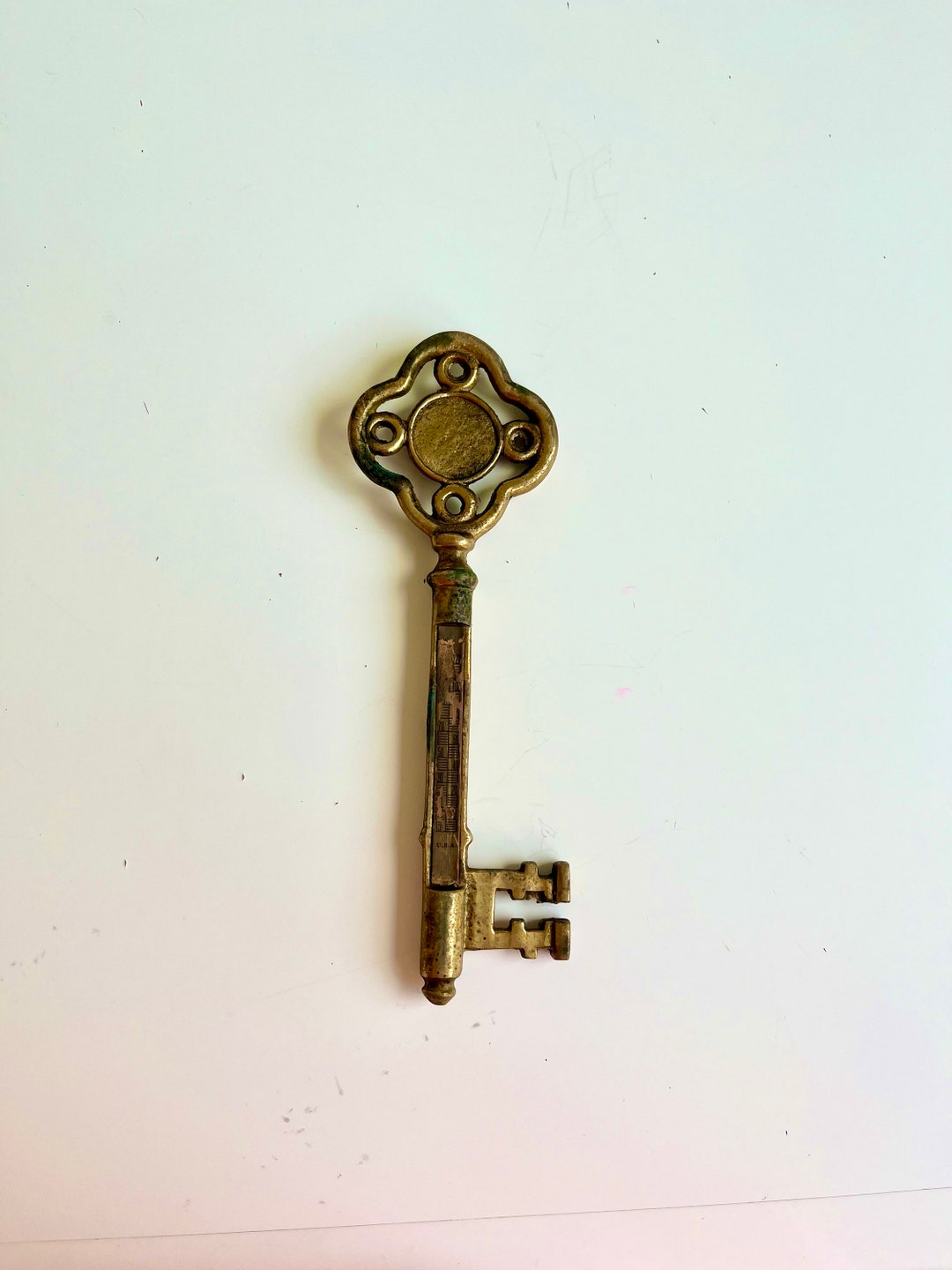 Vintage Brass Key 8, Decorative Brass Key, Vintage Key, Key, Large Key ...