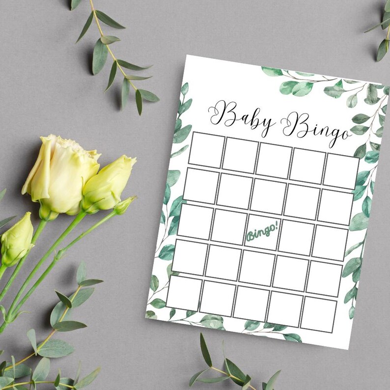 Baby Bingo Game, Baby Shower Bingo Game Printable, Baby Shower Games ...