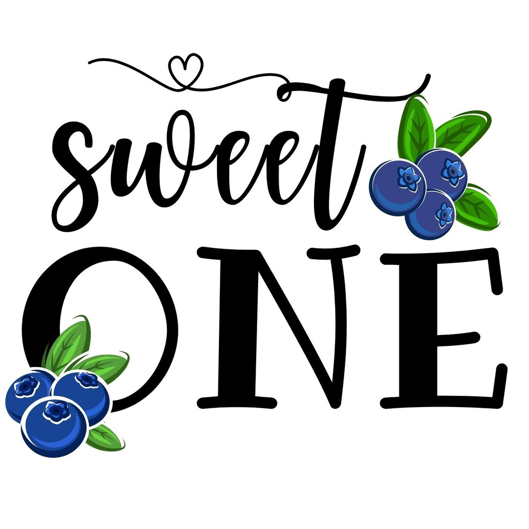 Sweet ONE Svg, Sweet One Blueberry Svg, Sweet One Birthday Svg, Sweet ...