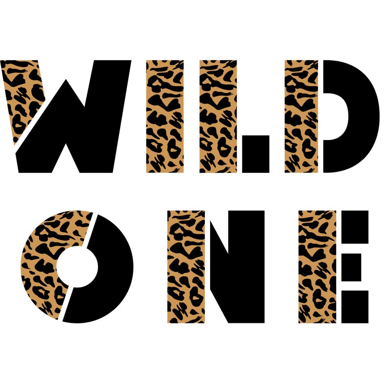 Wild One Safari, 1st Birthday Design (digital Download) - Etsy