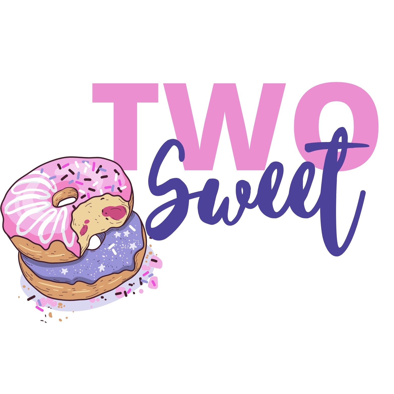 Two Sweet SVG File, Two Sweet PNG File, Two Sweet JPG File, Digital Two ...