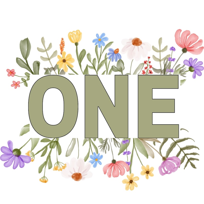 Wild ONE Svg Wild One Png Wildflower ONE Png Jpg Svg File, Wild ONE ...