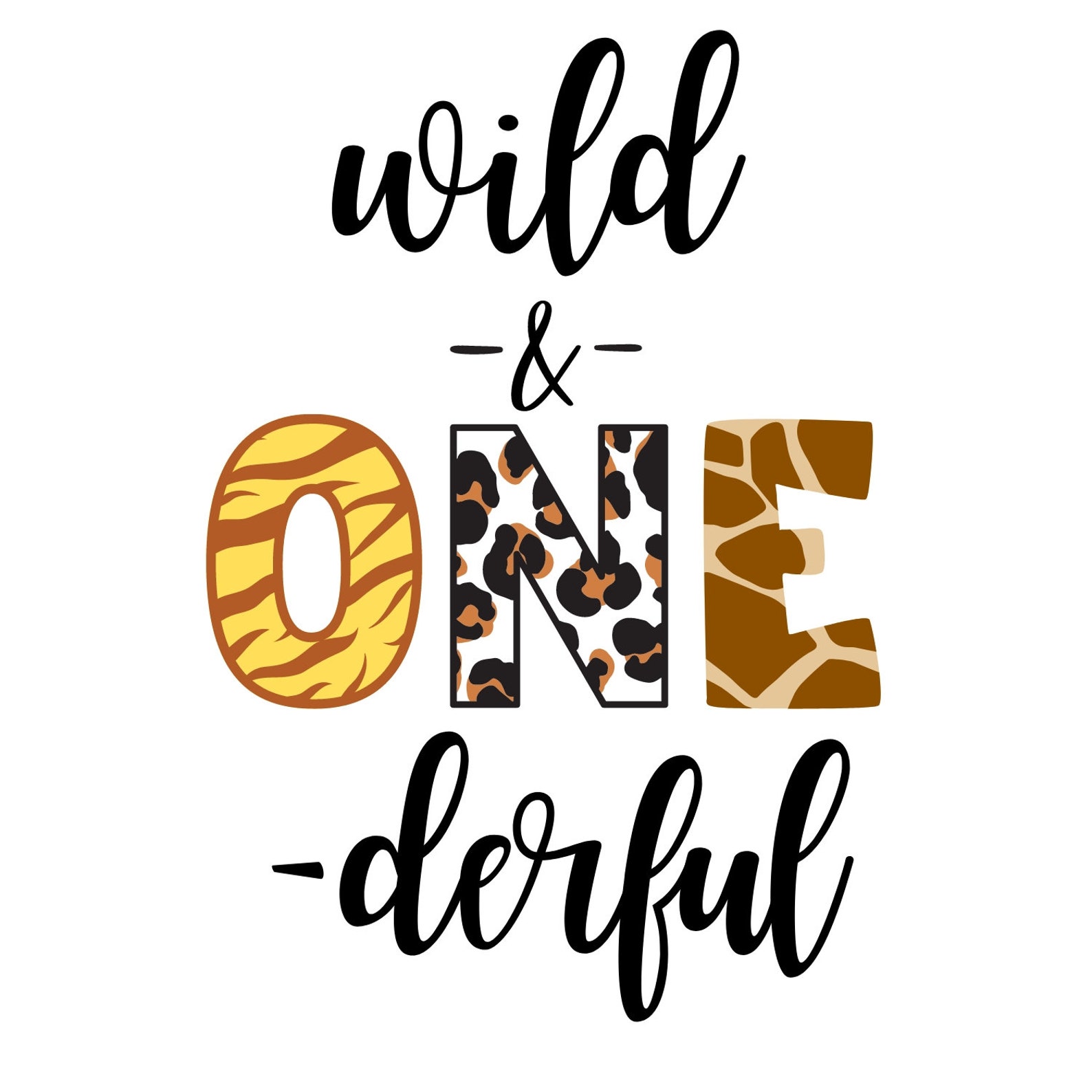Wild and Onederful Svg 1st Birthday Sublimation PNG File Wild One Svg ...