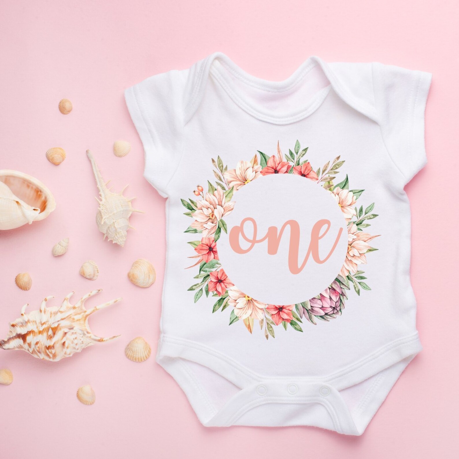 Flower Birthday Svg, First Birthday Svg, Baby Girl Birthday Png, Flower ...