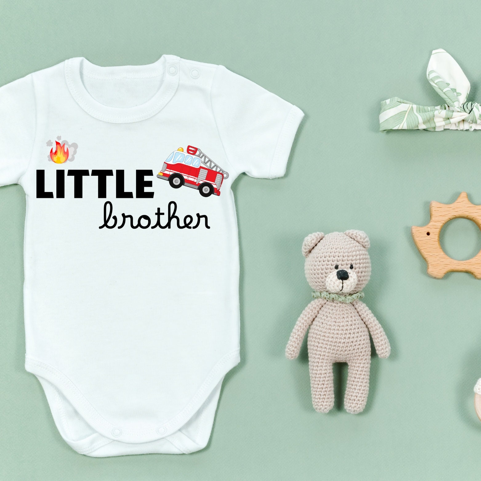 Big Brother Little Brother Svg, Firetruck Svg, Firefighter Svg ...