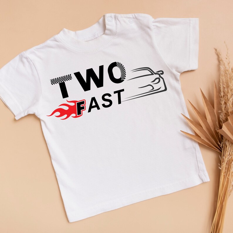 Two Fast Svg, Two Fast Png, 2nd Birthday Svg, Second Birthday Tshirt ...
