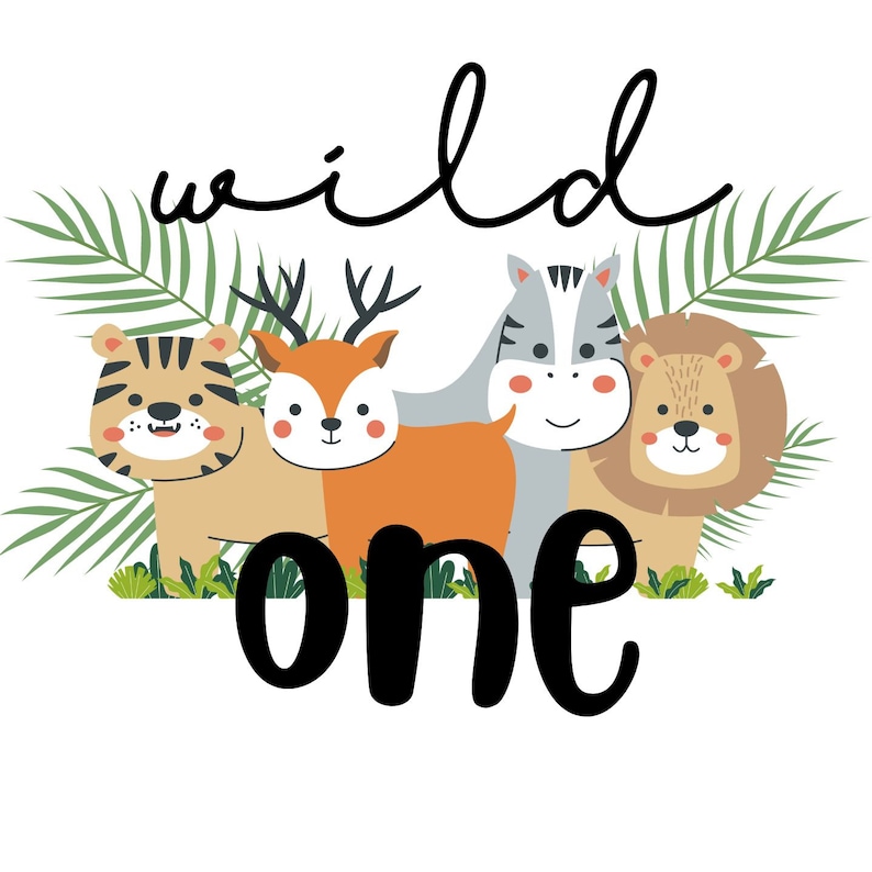 Wild ONE Svg 1st Birthday Sublimation PNG File Wild One File Wild One ...