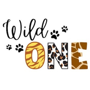 Wild ONE Svg 1st Birthday Sublimation PNG File Wild One File Wild One ...