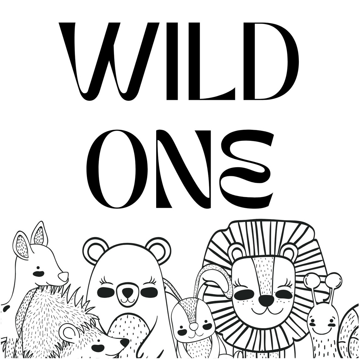 Wild ONE Svg 1st Birthday Sublimation PNG File Wild One File Wild One ...