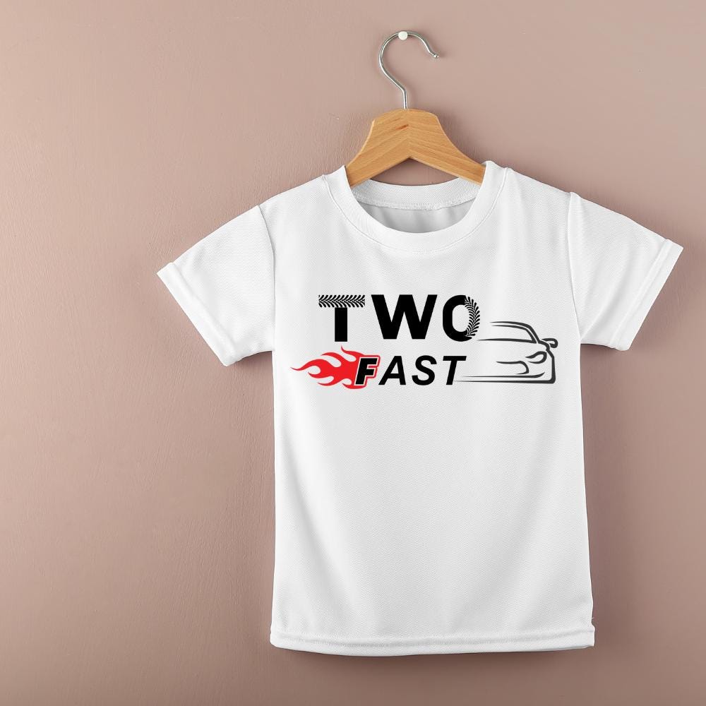 Two Fast Svg, Two Fast Png, 2nd Birthday Svg, Second Birthday Tshirt ...