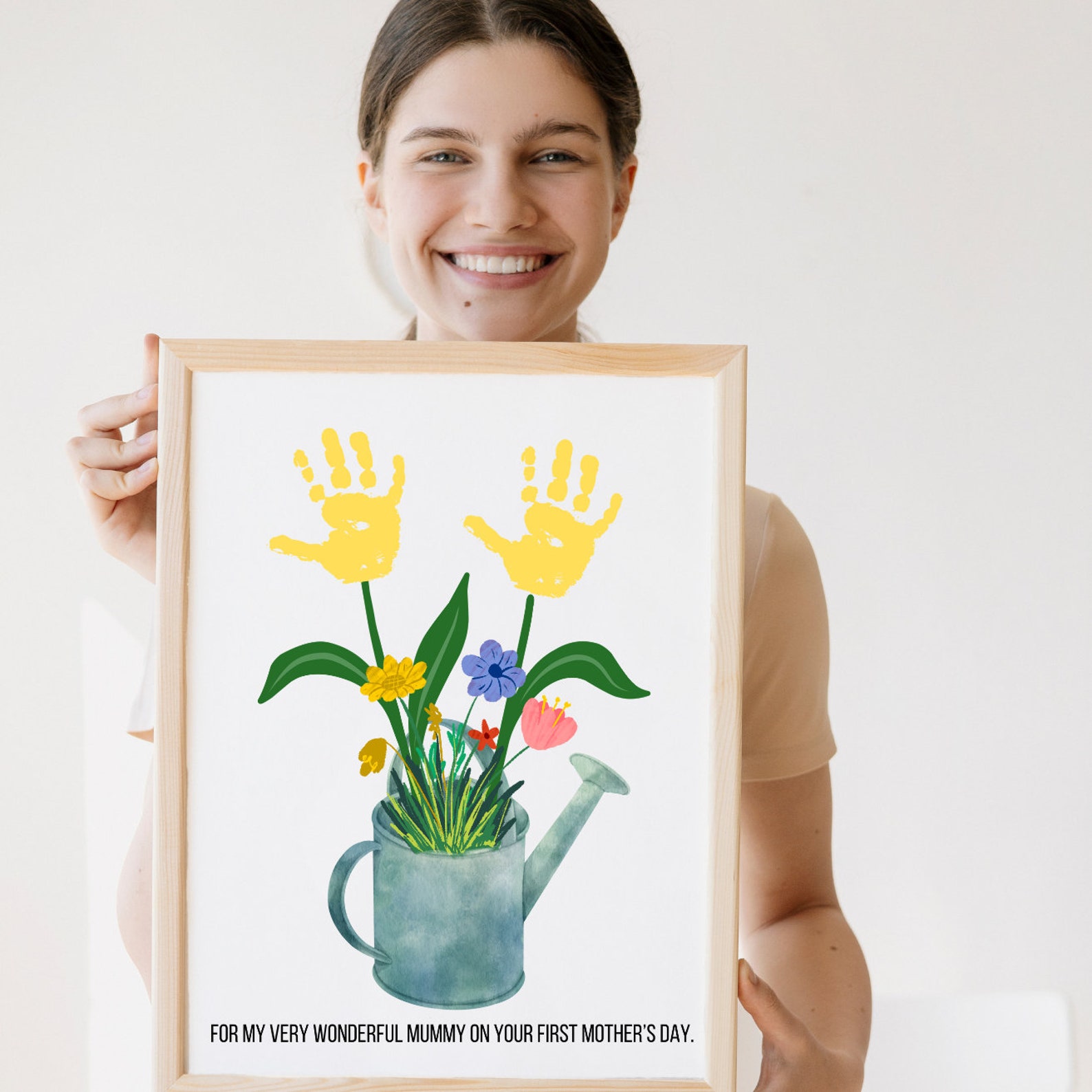 First Mothers Day Handprint Craft, Baby Handprint Craft, Mothers Day ...