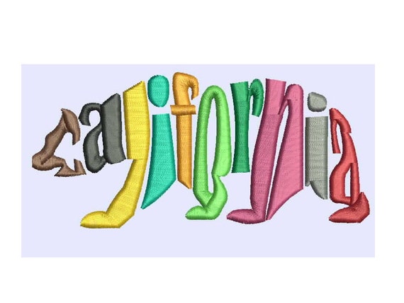 California Bear Design for Embroidery Machines Pes Xxx Dst - Etsy