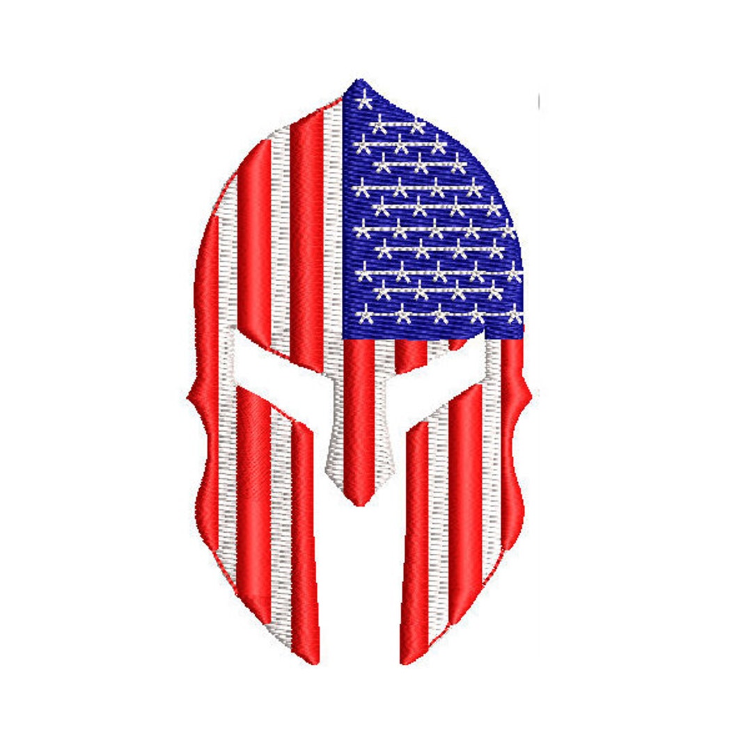 Spartan Helmet With USA Flag ( Tested ) - Etsy