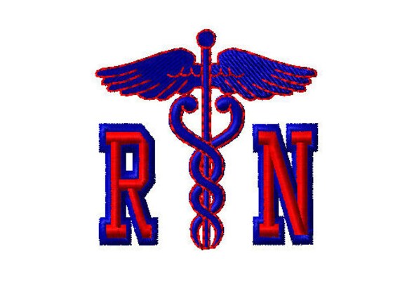 RN Register Nurse Design Logo Embroidery Machines Dst pes | Etsy