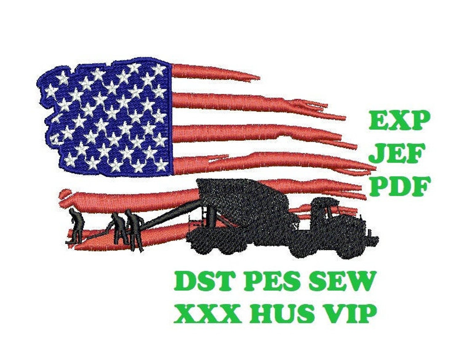 Construction Workers American Flag Design for Embroidery Machines - Etsy