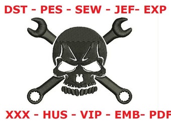 Skull Logo Embroidery - Etsy