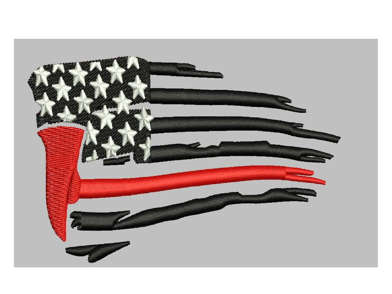 FIREMAN Hat AX Flag Design for Embroidery Machines ( TESTED) - Etsy