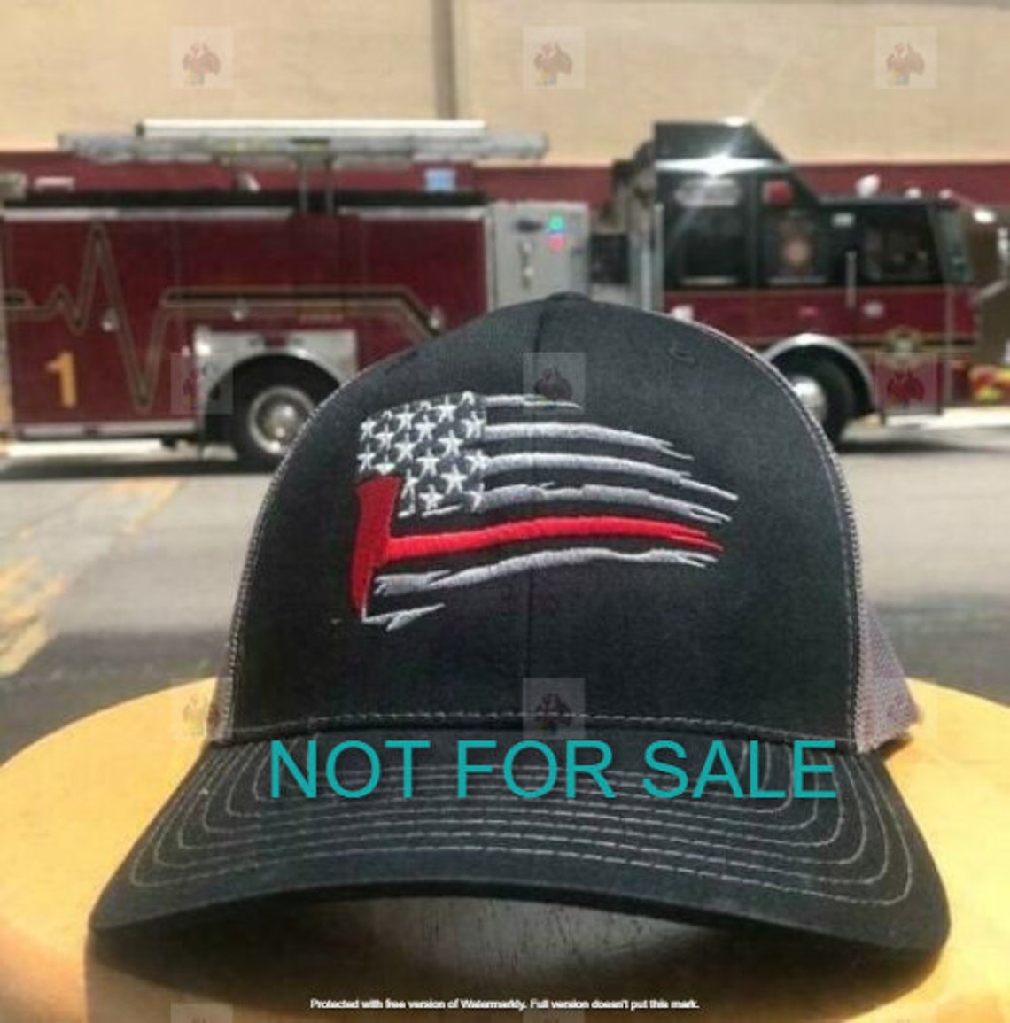 FIREMAN Hat AX Flag Design for Embroidery Machines ( TESTED) - Etsy