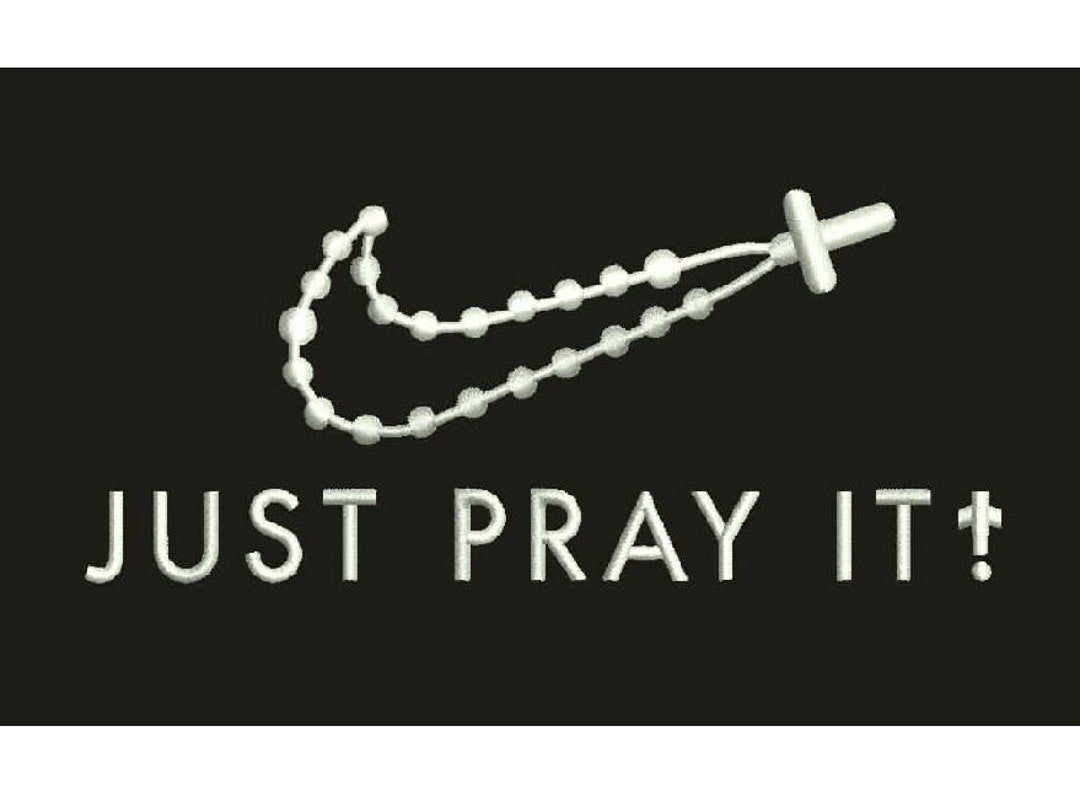 JUST PRAY IT Desing Embroidery Logo for Machines - Etsy