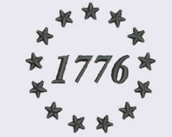 1776 Stars Embroidery Design for Embroidery Machines - Etsy
