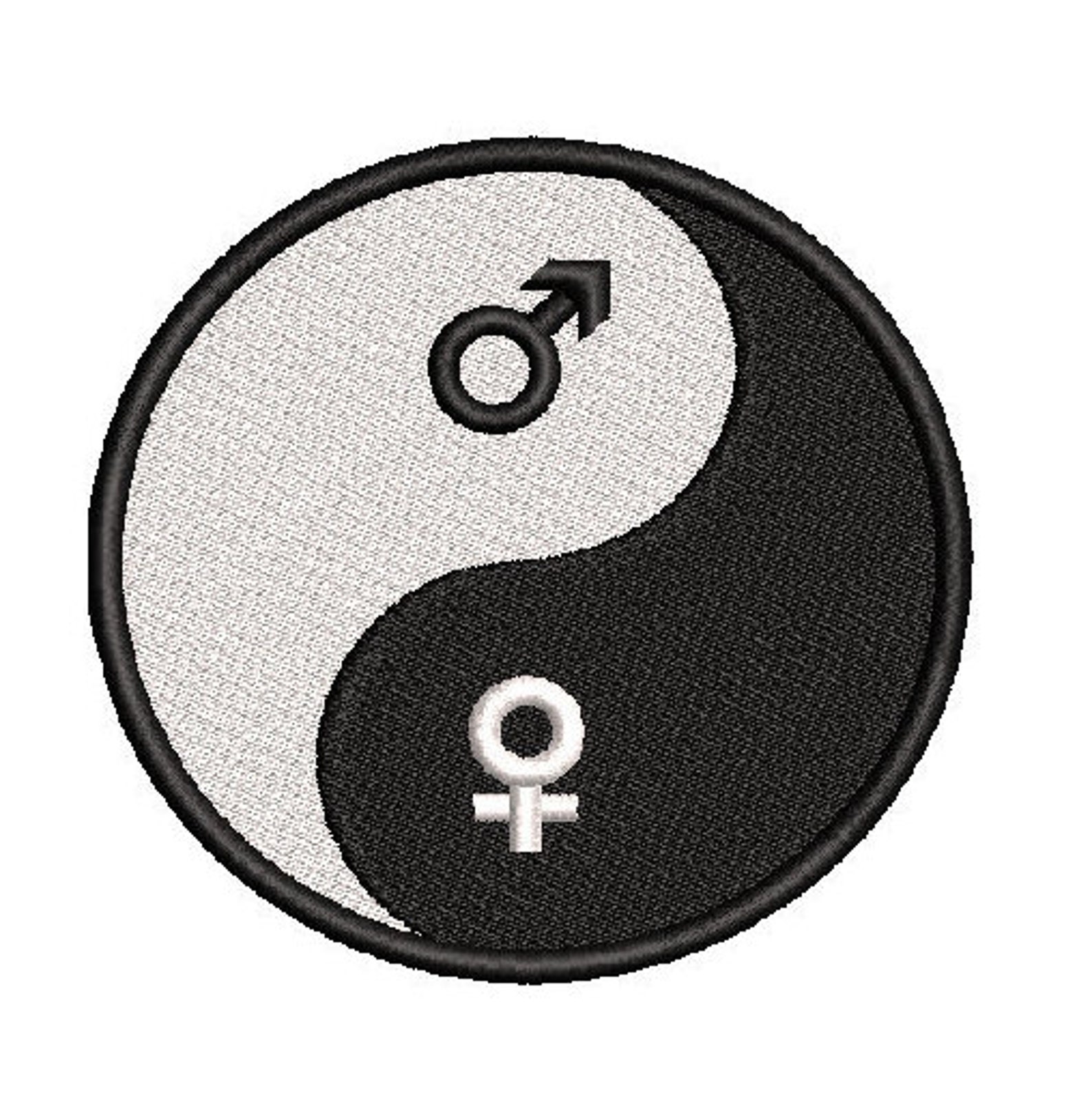 Yin Yang Boy and Girl Digitizing for Embroidery Machines (tested) - Etsy UK