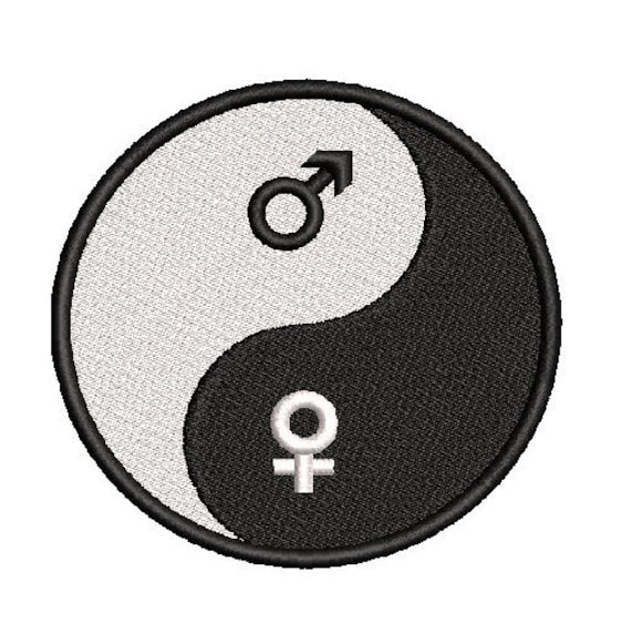 Yin Yang Boy and Girl Digitizing for Embroidery Machines | Etsy