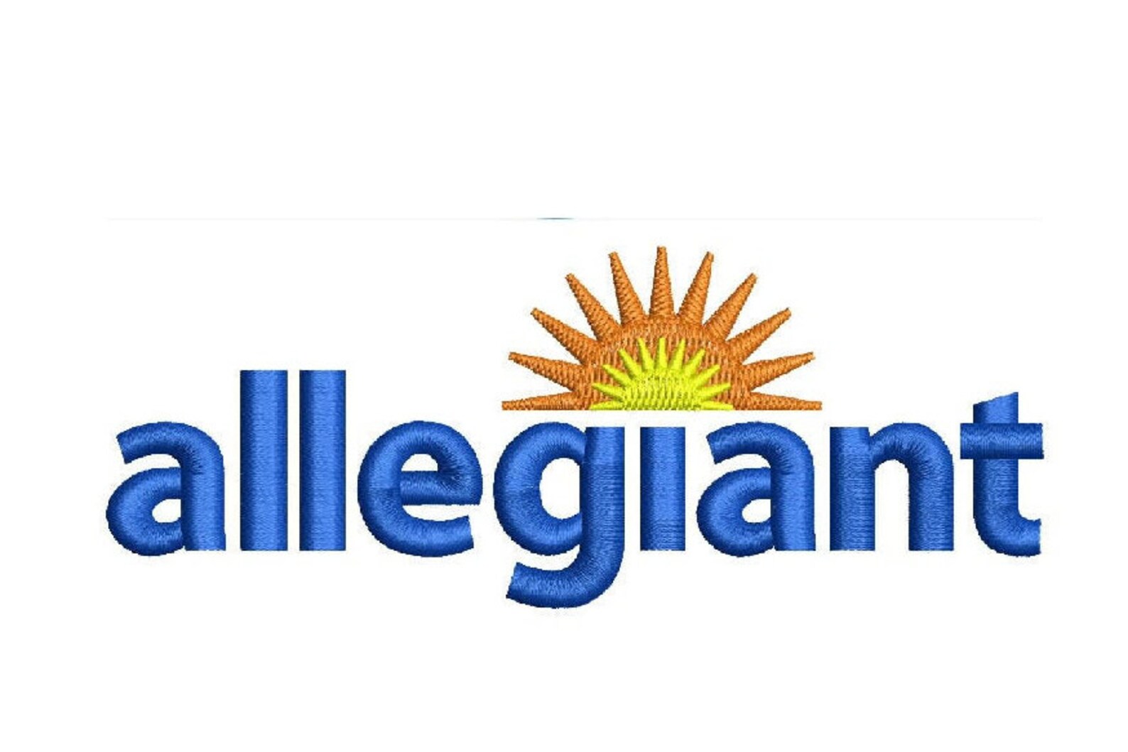 ALLEGIANT Logo Design Digitizing for Embroidery Machines | Etsy