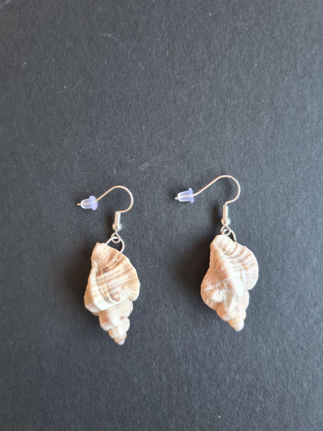 Natural Shell EARRINGS, Navy Style, Handmade Natural Shell Earrings ...